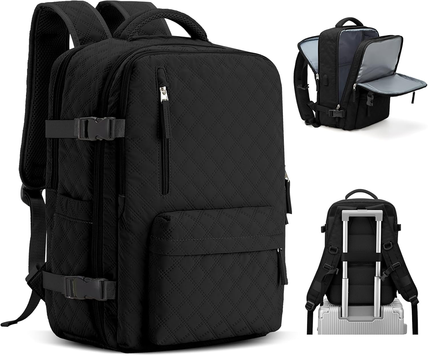Travel Backpack with Pump for Women,Airback Personal Item Carry on ...