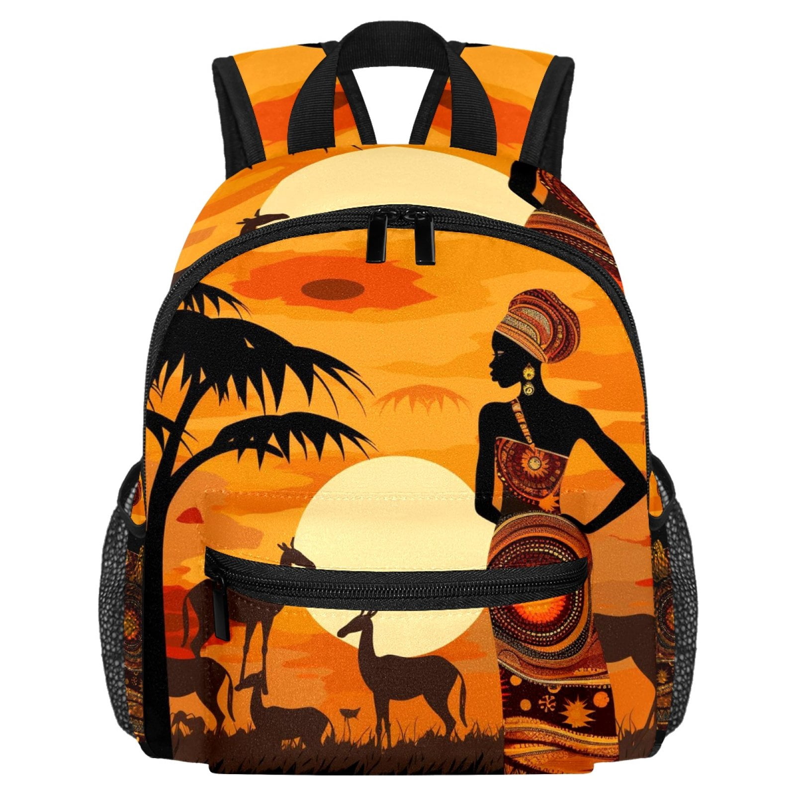Travel Backpack,Small Backpack,African Black Woman Animal Carry on ...
