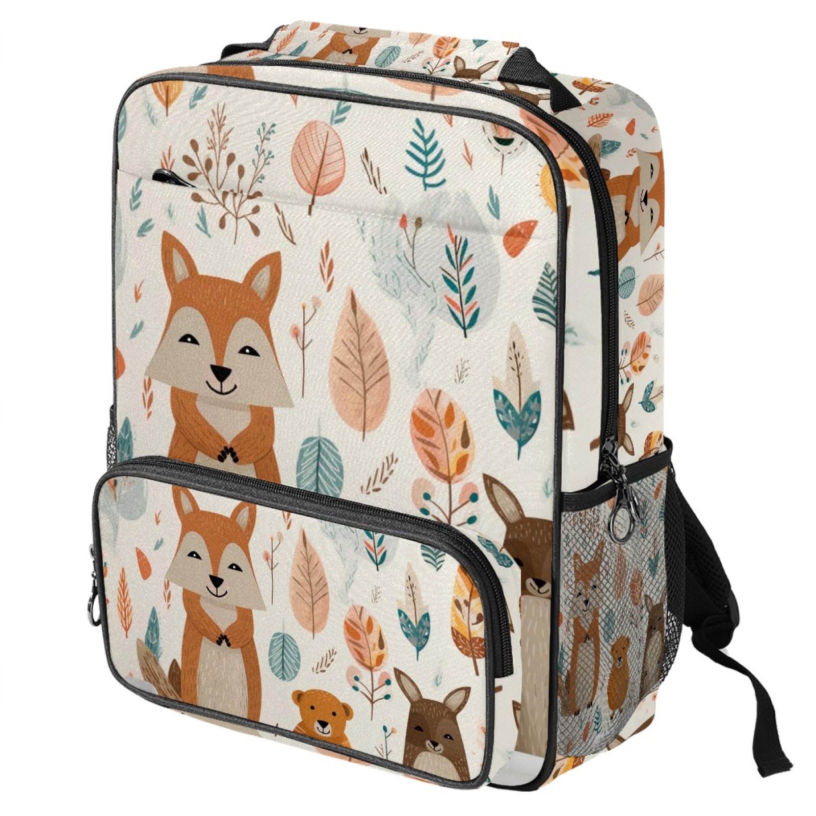 Travel Backpack,Small Backpack,Animals Colorful Fox Indian Carry on ...