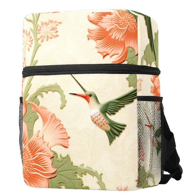 Travel Backpack,Small Backpack,Bird Flower Japanese Print Carry on ...