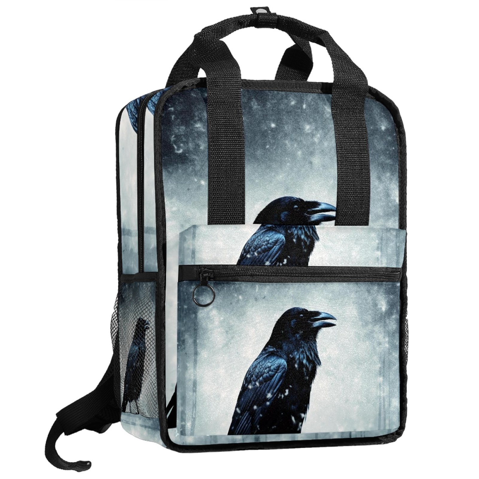 Travel Backpack,Small Backpack,Black Bird Crow Carry on Backpack ...