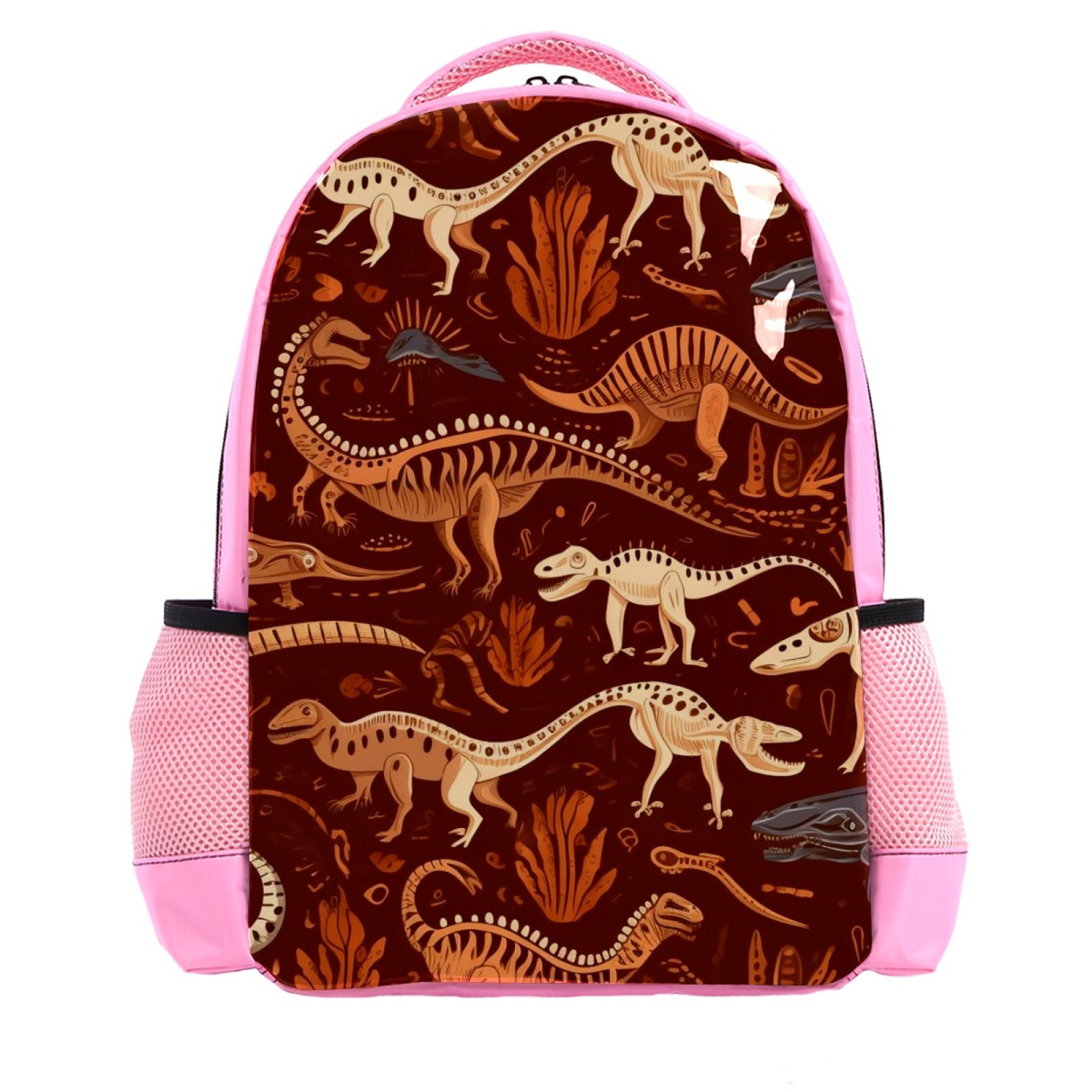 Travel Backpack,Small Backpack,Brown Dinosaur Skeleton Skull Carry on ...