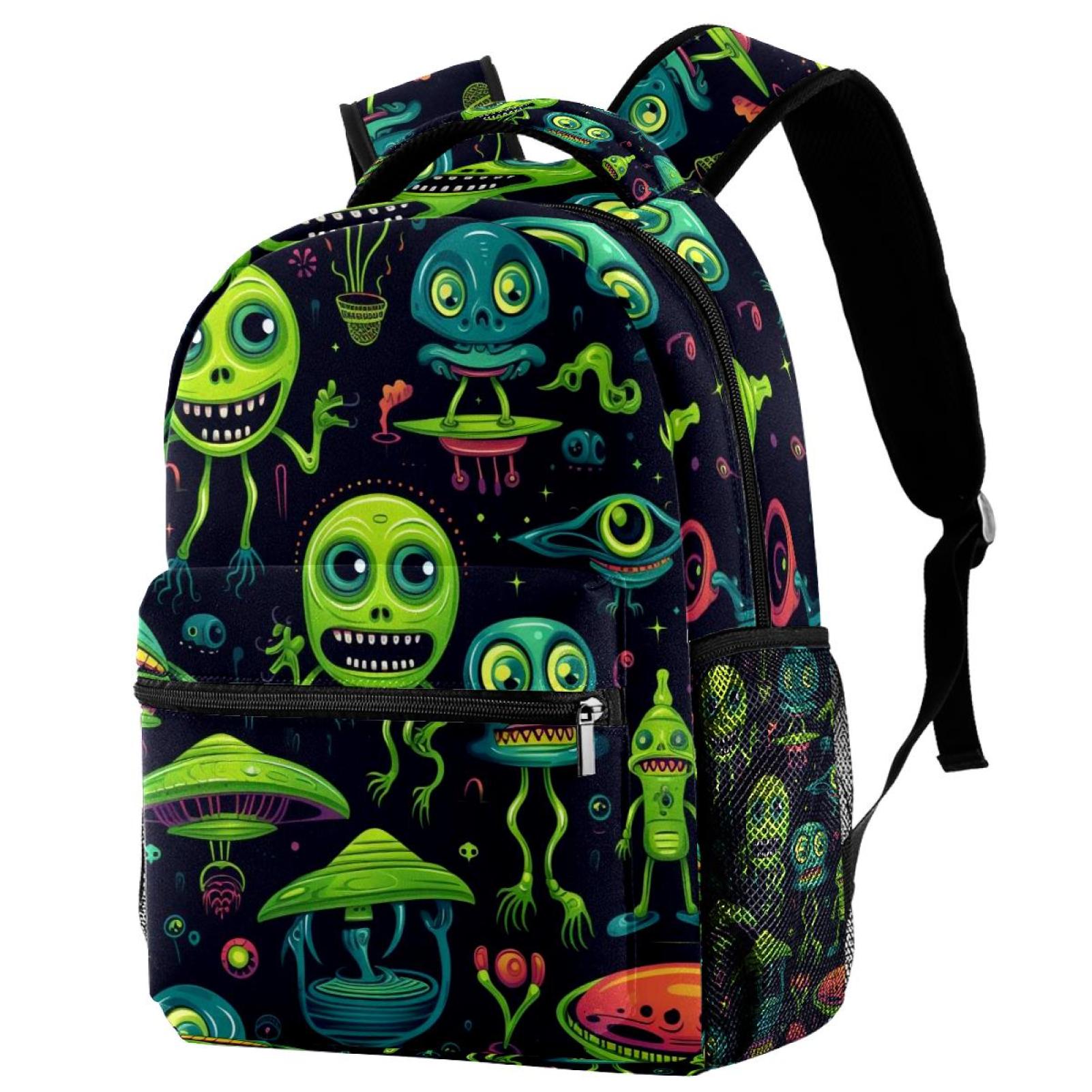 Travel Backpack Teenage Adult Aliens Cute Backpacks Travel School Students Outdoor Day pack ...