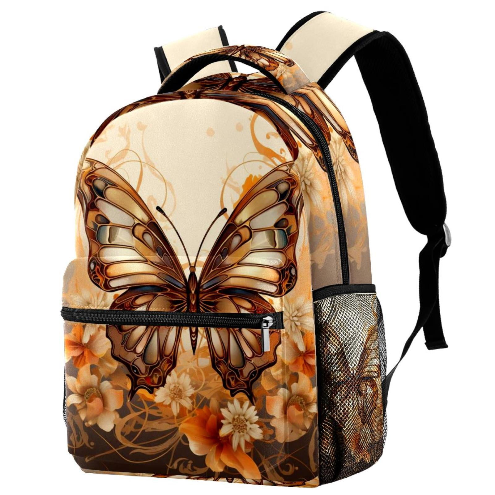 Travel Backpack Teenage Adult Butterfly Cute Fission Diagram Backpacks ...