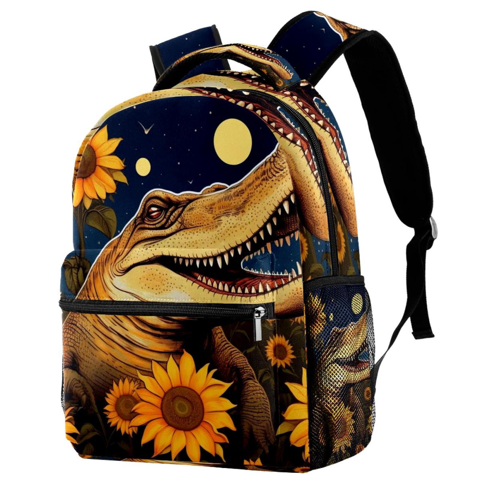 Travel Backpack Teenage Adult Crocodile Star Sunflower Backpacks Travel ...