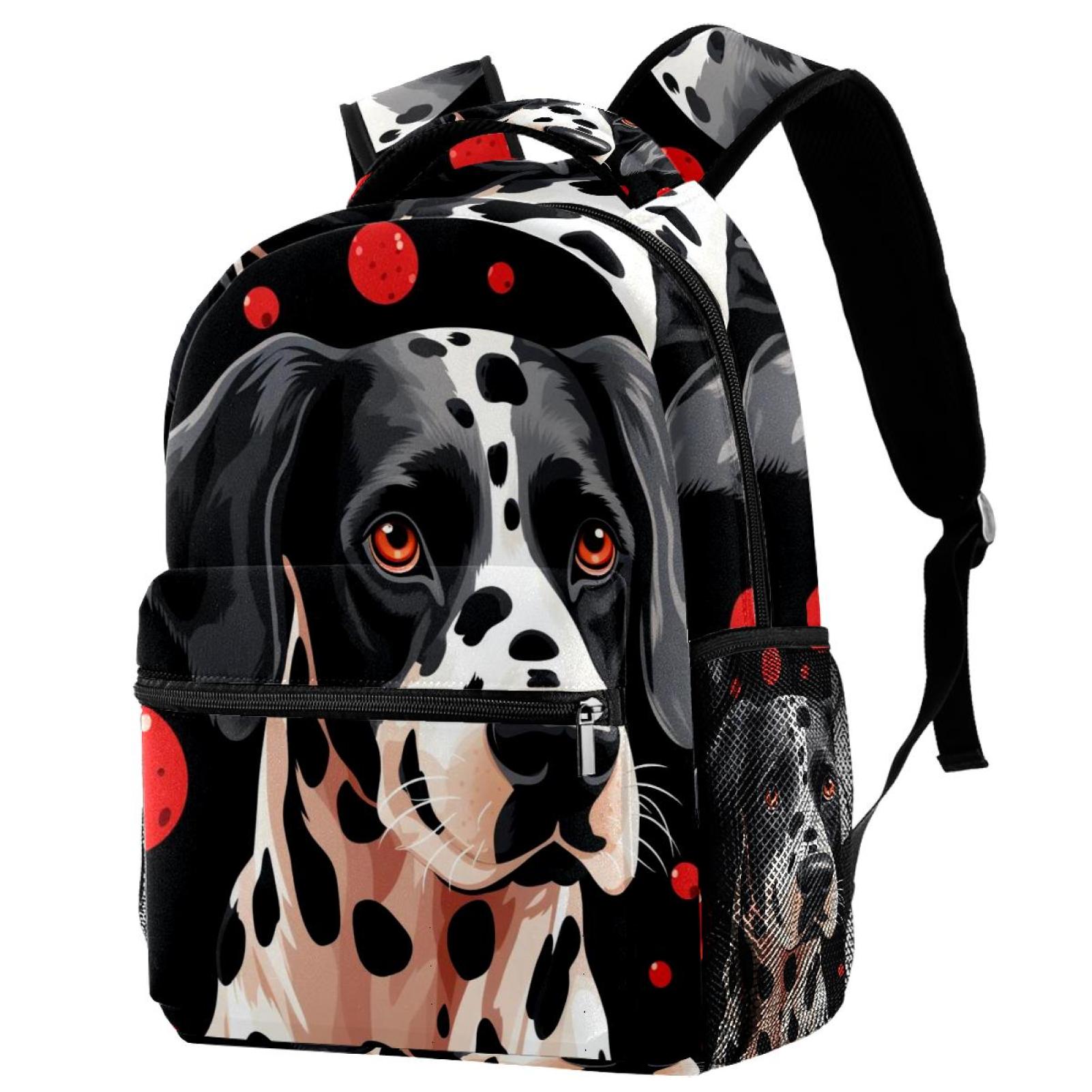 Travel Backpack Teenage Adult Dalmatian Red Balloon Backpacks Travel ...