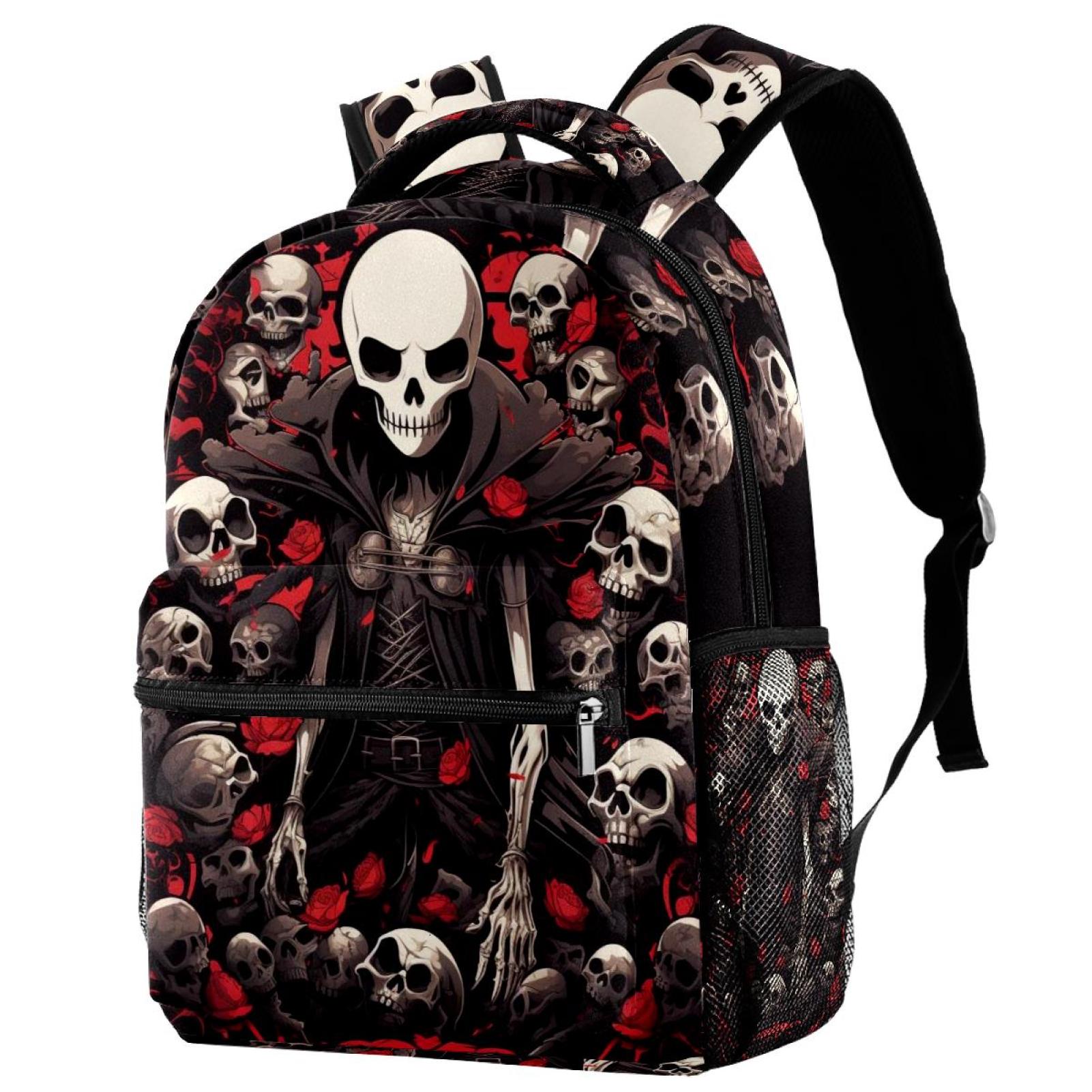 Travel Backpack Teenage Adult Framework Skull Painted Backpacks Travel ...