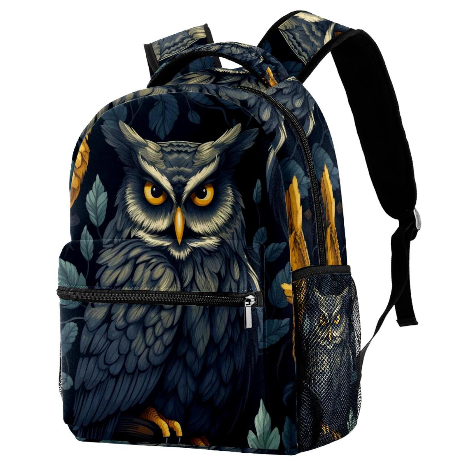 Travel Backpack Teenage Adult Owl Black Backpacks Travel School ...
