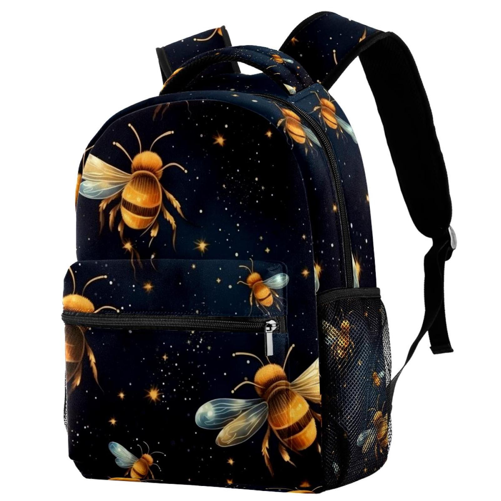 Travel Backpack Teenage Adult Starry Sky Cute Bee Backpacks Travel ...