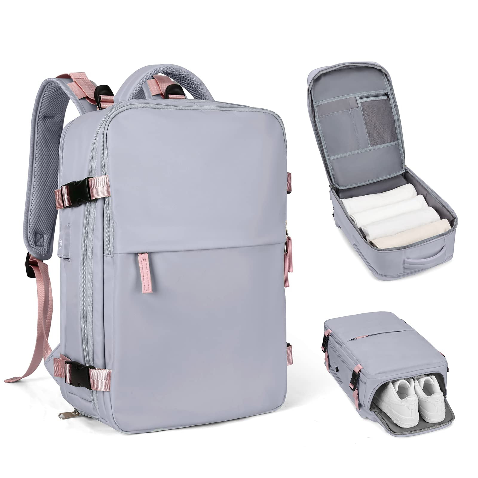Travel Backpack For Women, Airline Approved Lightweight Waterproof ...