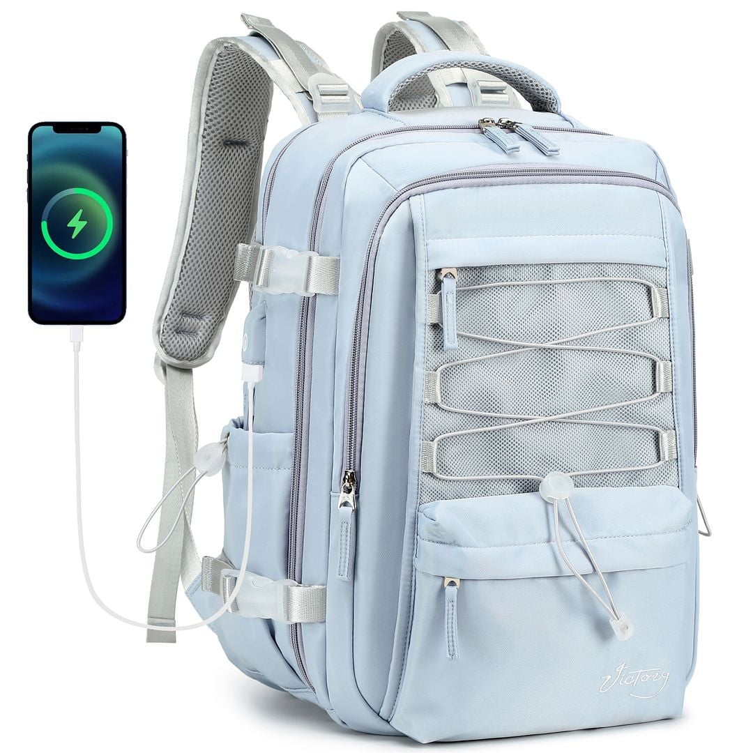 Travel Backpack for Women Men 15.6 Inch Laptop Backpacks with USB Port ...