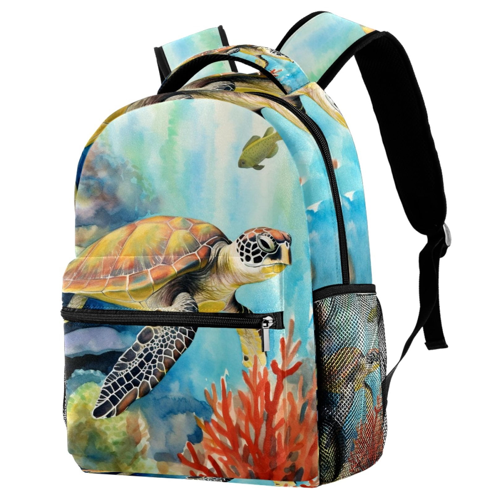 Travel Backpack Work Backpack Back Pack Underwater Animal Sea Turtle ...