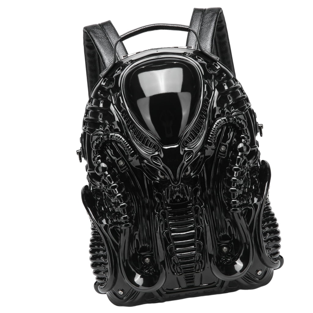 Travel Backpack Xenomorph Shaped Backpack Casual Daypacks Novelty ...