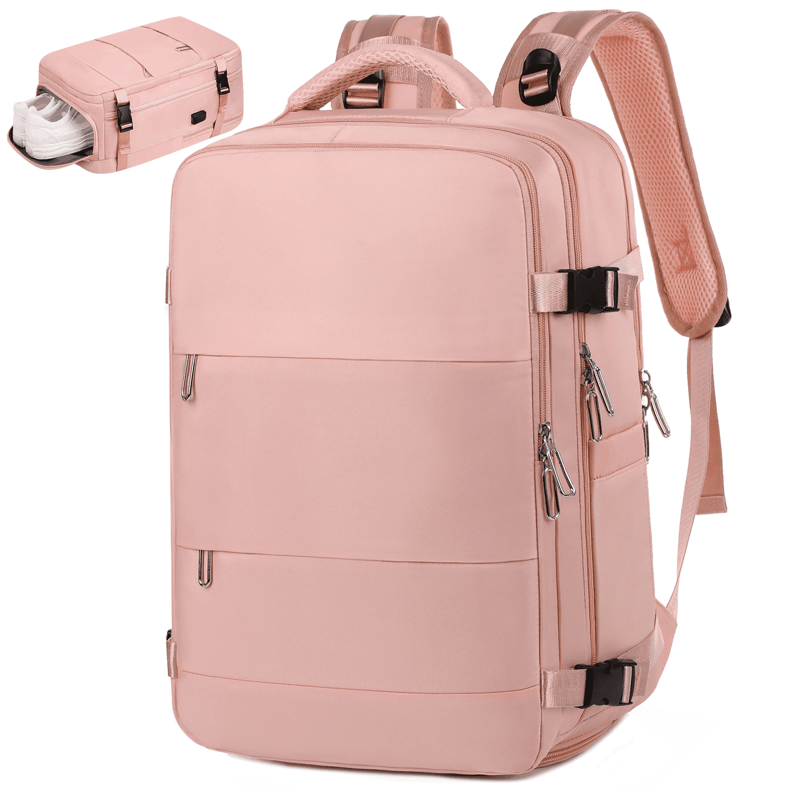 Travel Backpack for Women & Men, Carry On Backpack w/USB Charging Port ...