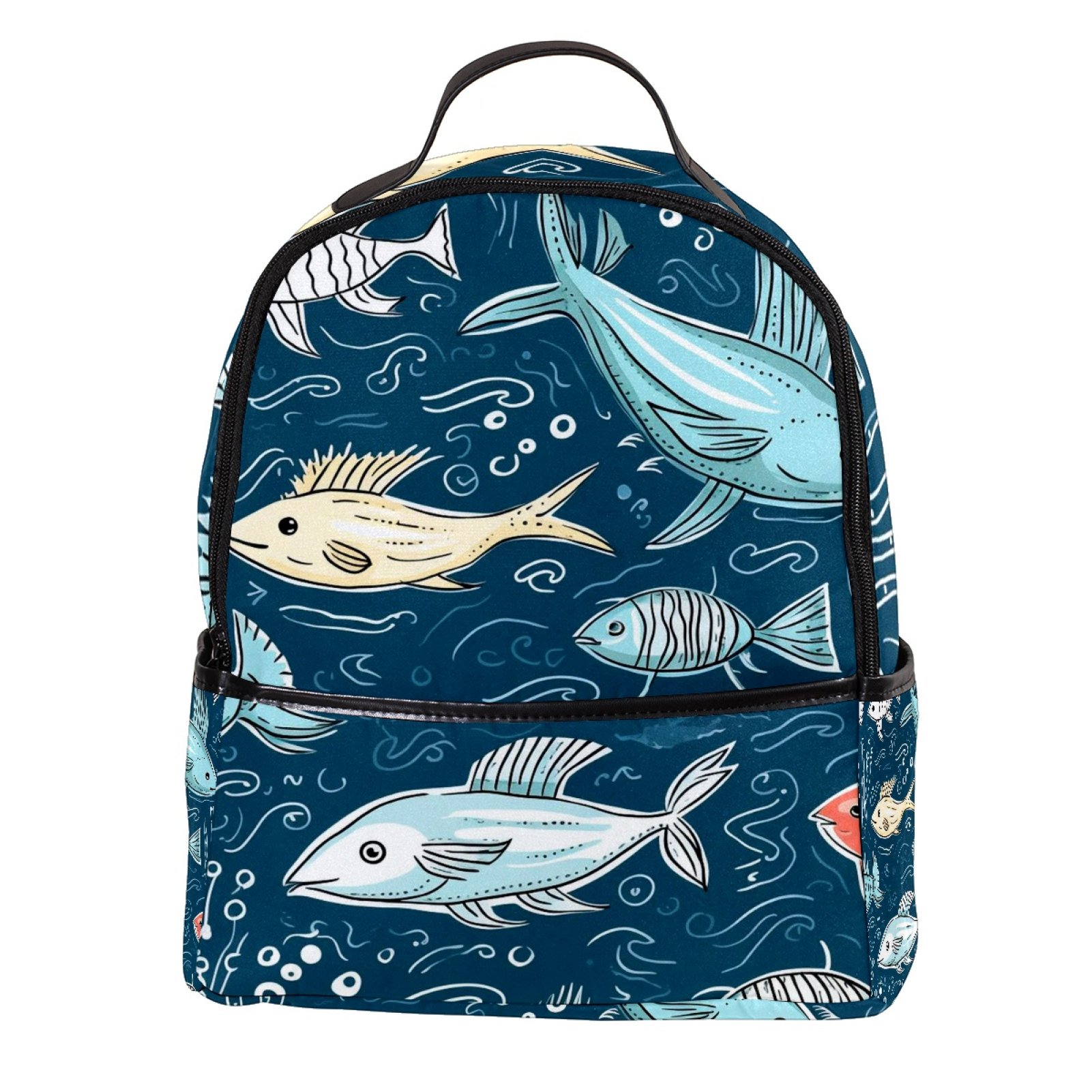 Travel Backpacks for Women,Anchor Walrus Fish Ocean Mens Backpack ...