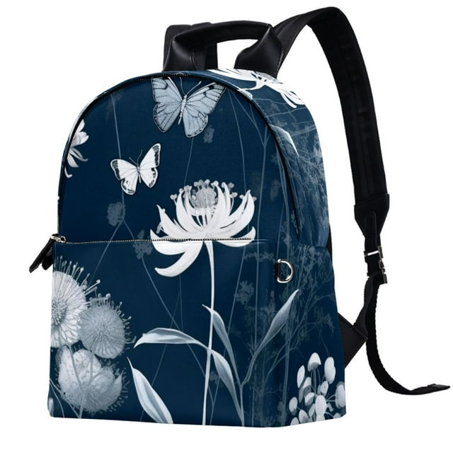 Travel Backpacks for Women,Butterfly Flower Plant Dragonfly Mens ...