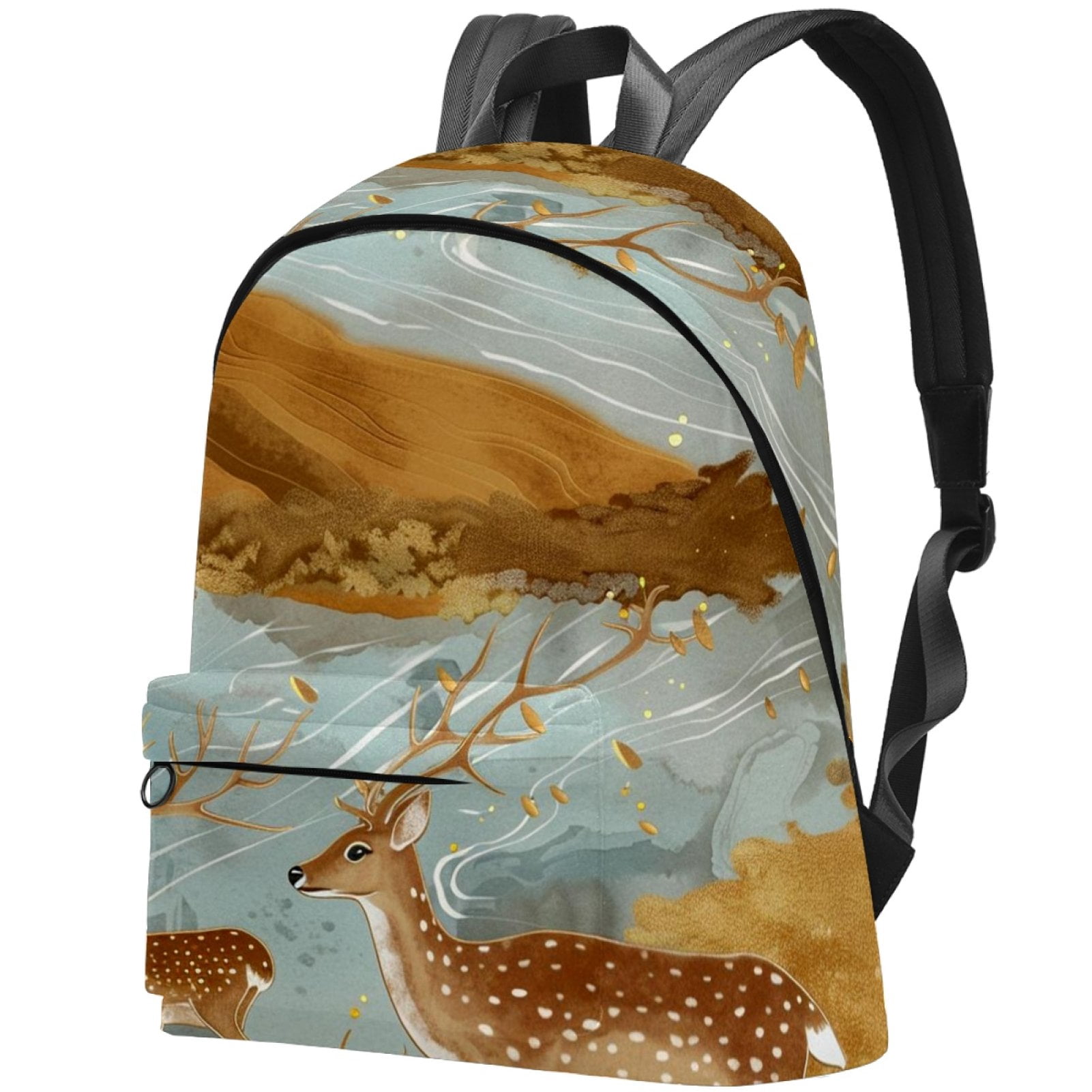Travel Backpacks for Women,Mens Backpack,Flower Forest Deer - Walmart.com