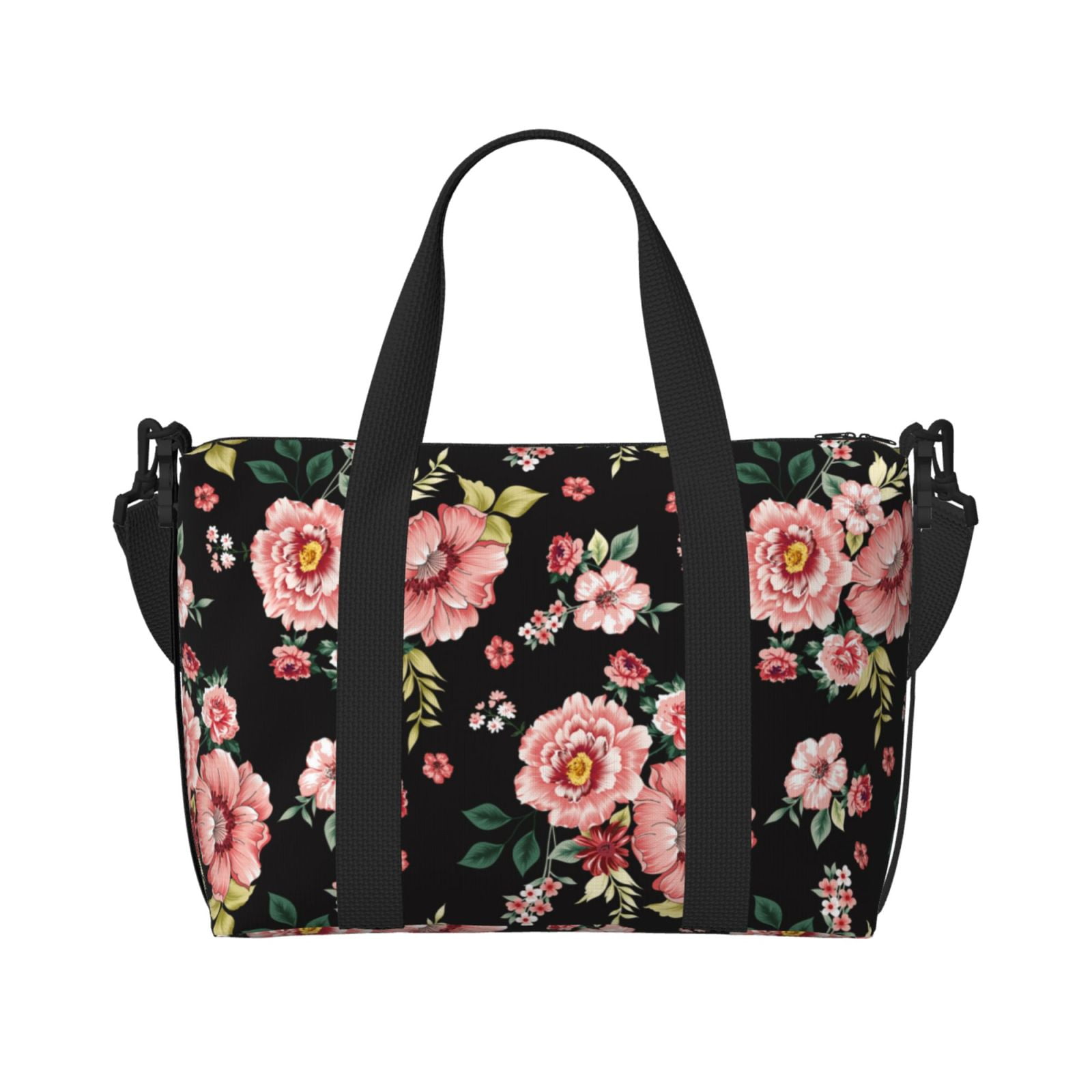 Travel Bag, Big Rose Flowers Carry On Duffle Bags Overnight Weekender ...