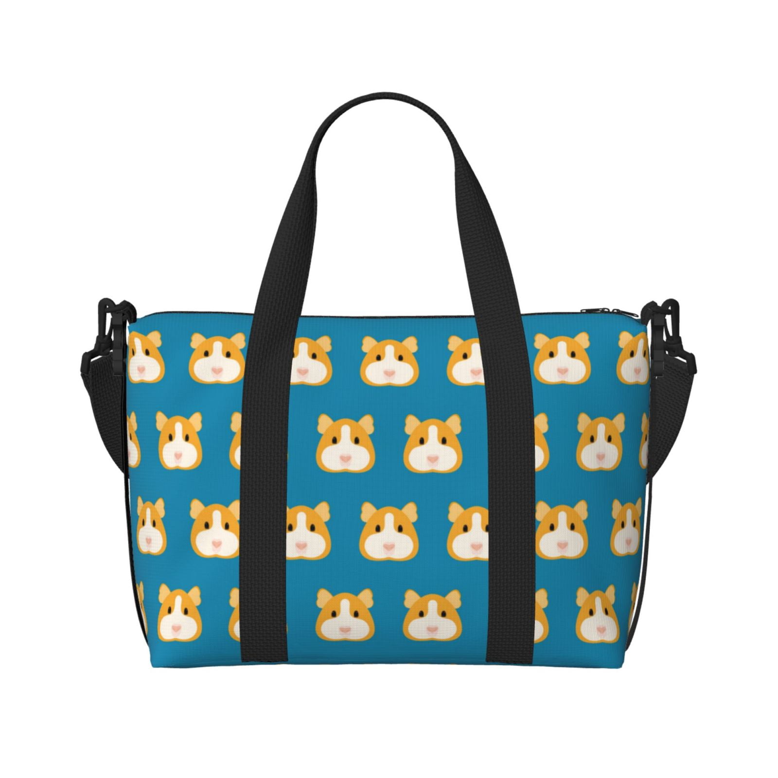 Travel Bag, Cartoon cute hamster blue Carry On Duffle Bags Overnight ...
