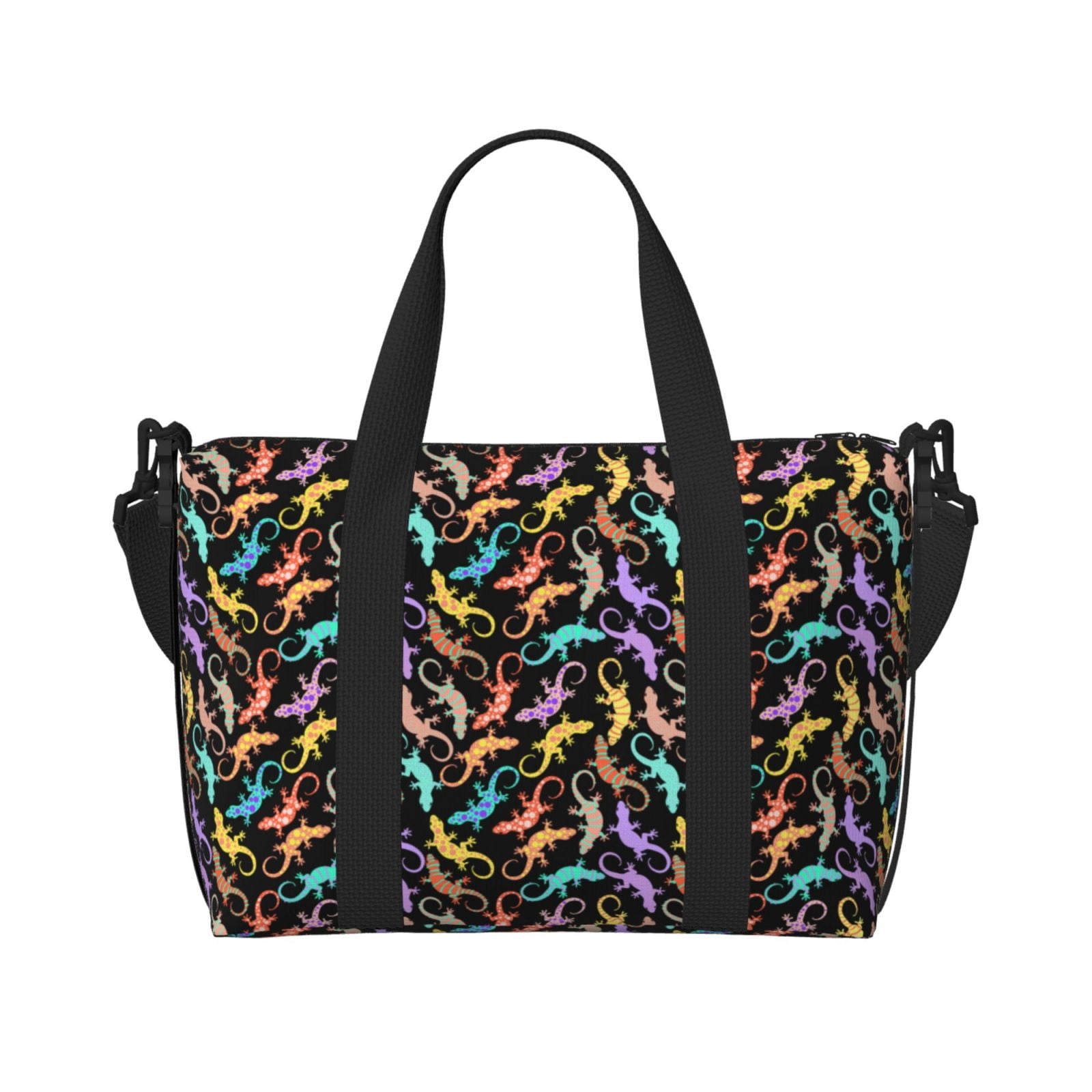 Travel Bag, Classic Colorful Cute Lizard Gecko_A Carry On Duffle Bags ...