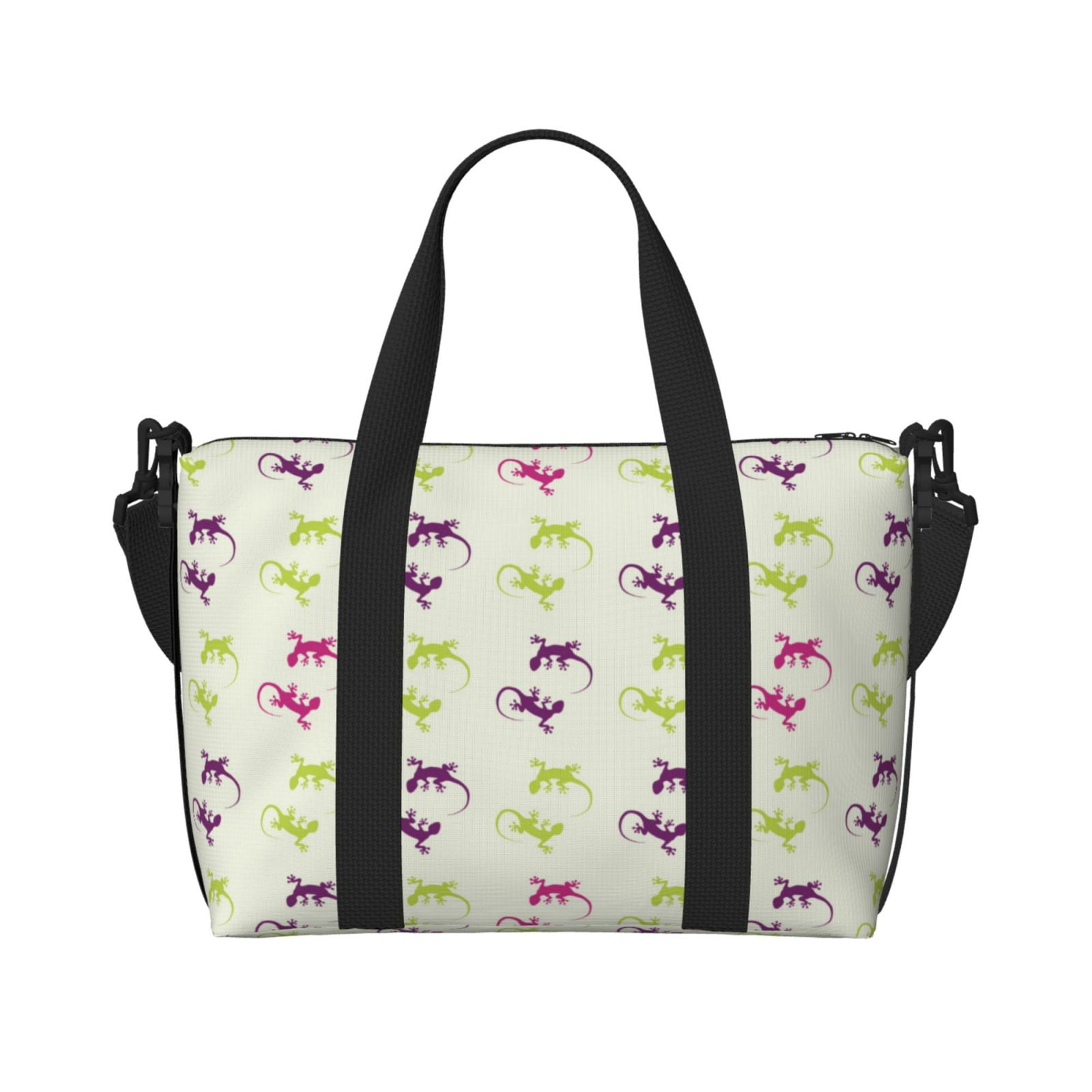 Travel Bag, Colorful Cute Gecko Lizard_A Carry On Duffle Bags Overnight ...