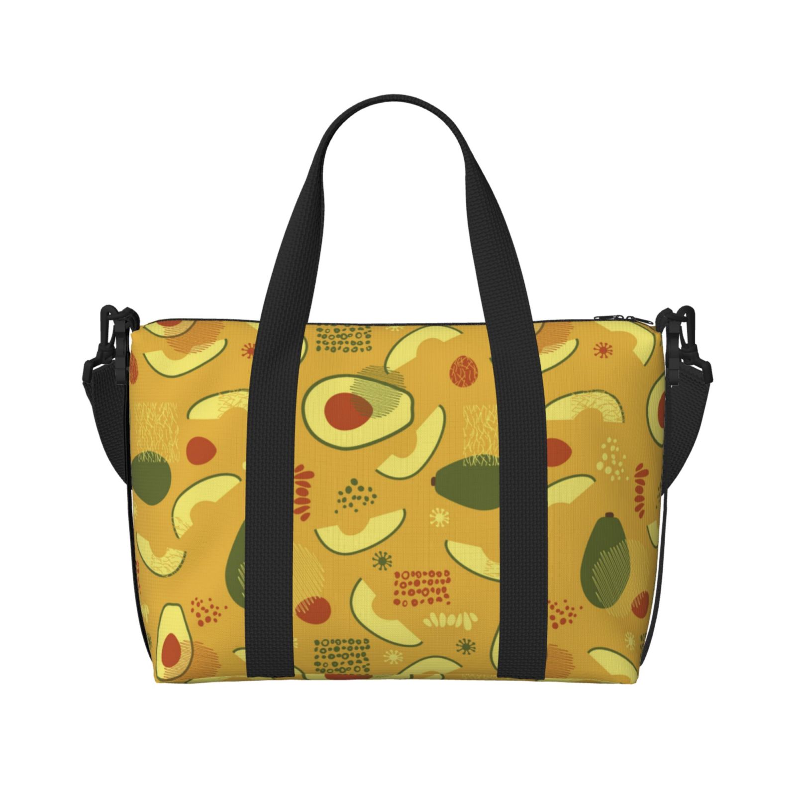 Travel Bag, Cute Avocado Tangerine Carry On Duffle Bags Overnight ...