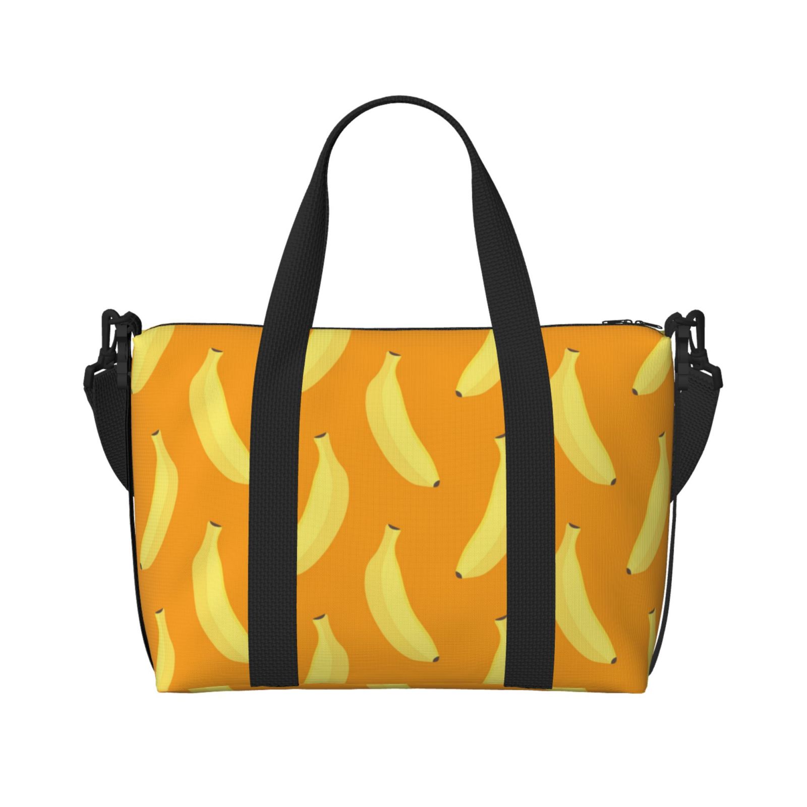 Travel Bag, Cute Banana Orange Carry On Duffle Bags Overnight Weekender ...
