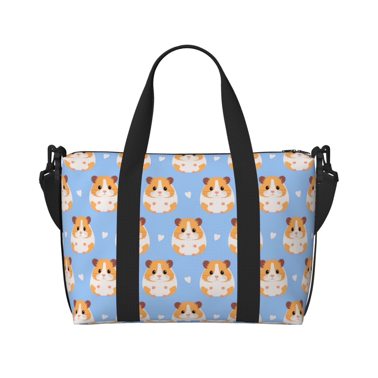 Travel Bag, Elegant Cartoon Cute Hamster Carry On Duffle Bags Overnight ...