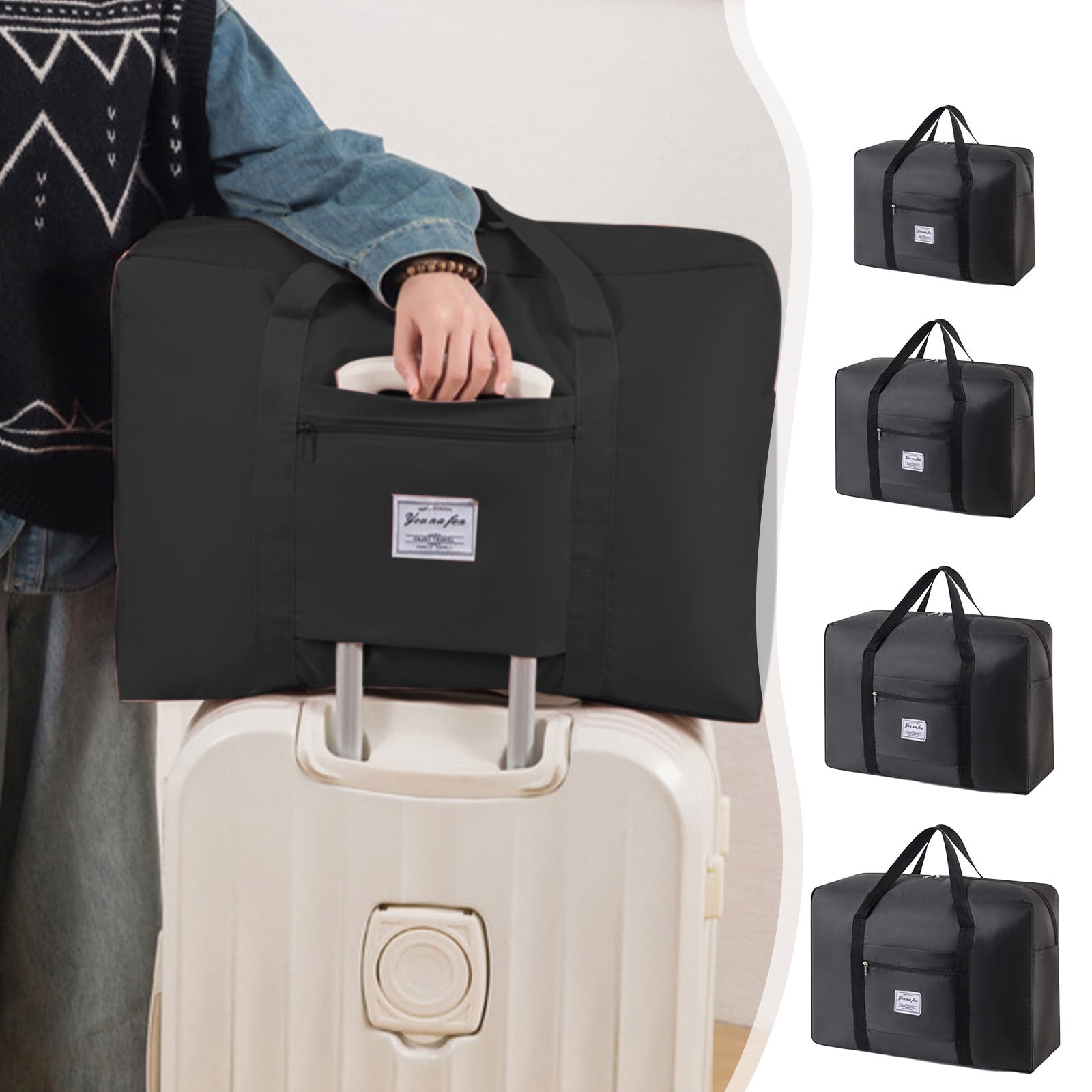 Travel Bag Foldable Travel Duffel Bag Tote Carry Luggage Bag Sport ...