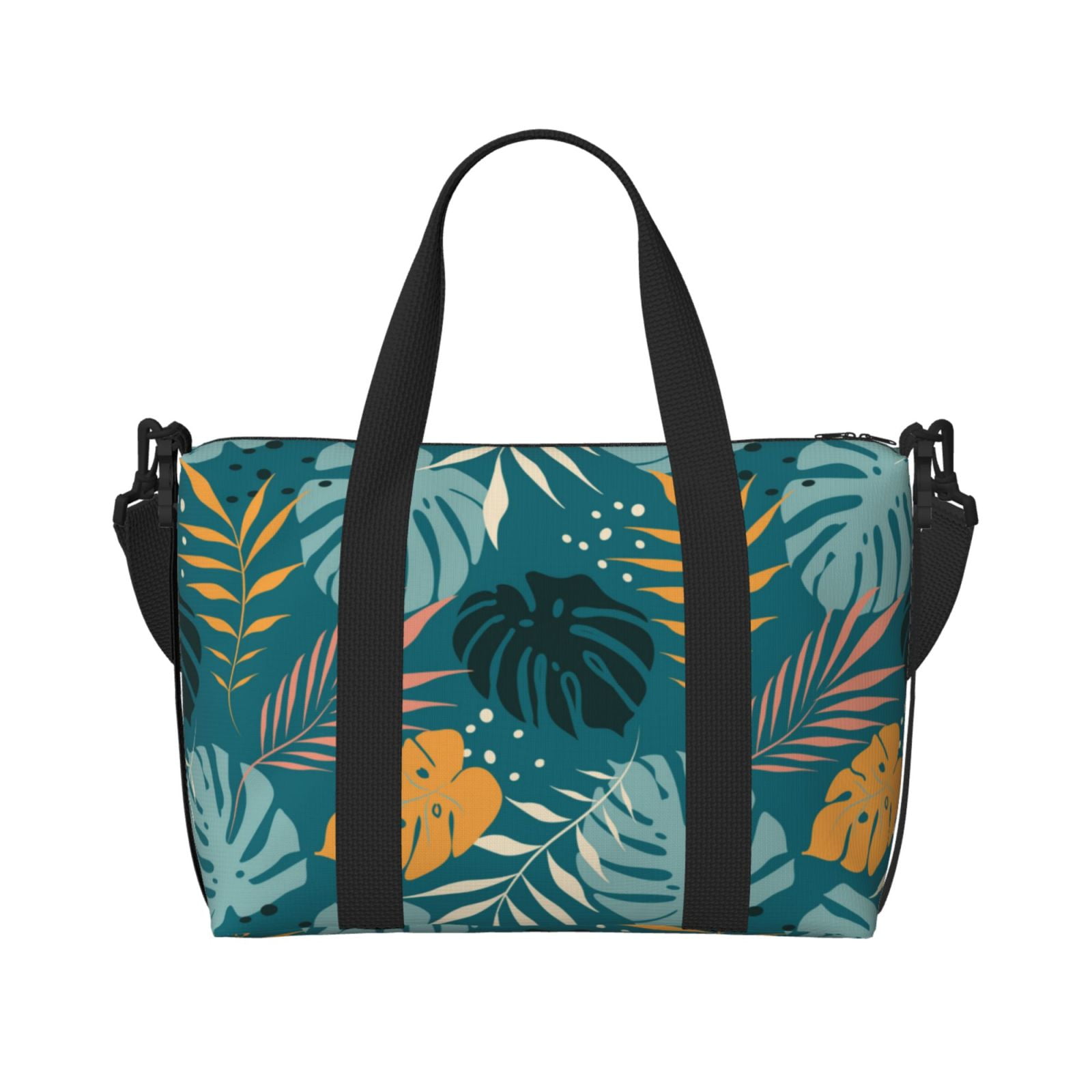 Travel Bag, Hawaiian Style Cyan Blue Carry On Duffle Bags Overnight ...