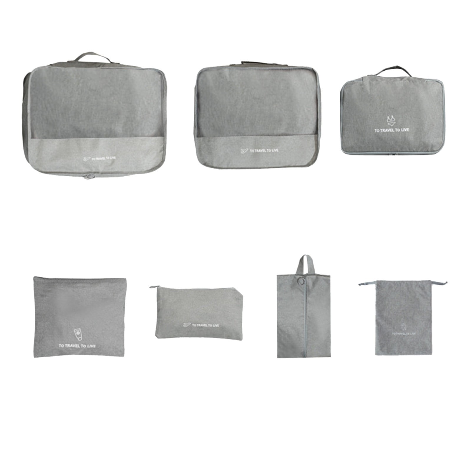 Travel Bag Set Cationic Piece Suitcase Clothes Shoes Toiletries Sorting ...