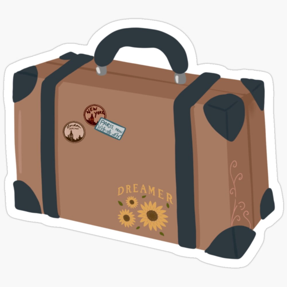 Travel Bag Sticker Phone Decal Water Bottle Stickers Car Decals, Laptop ...