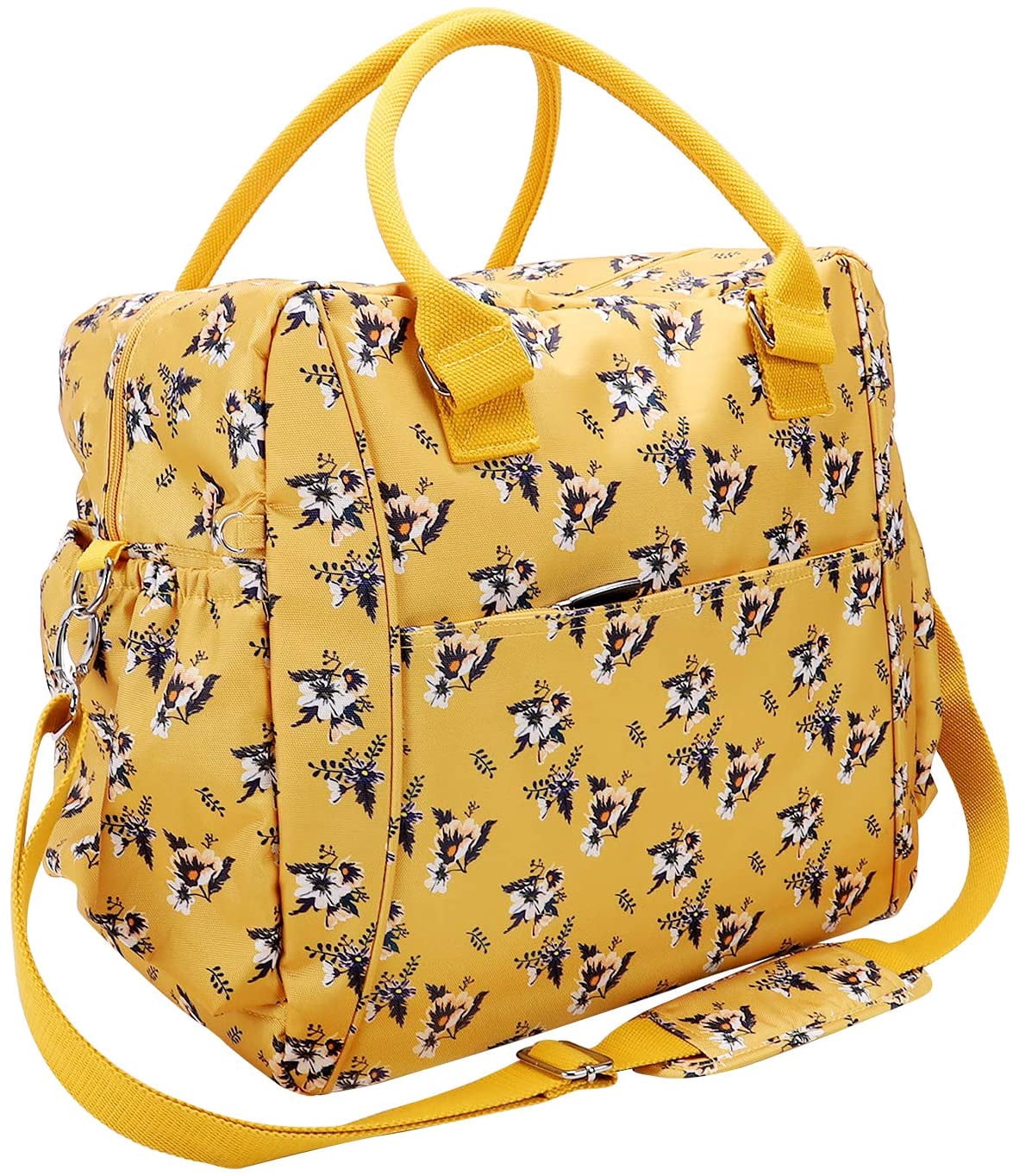 Travel Bag, Yellow Ochre Floral - Walmart.com