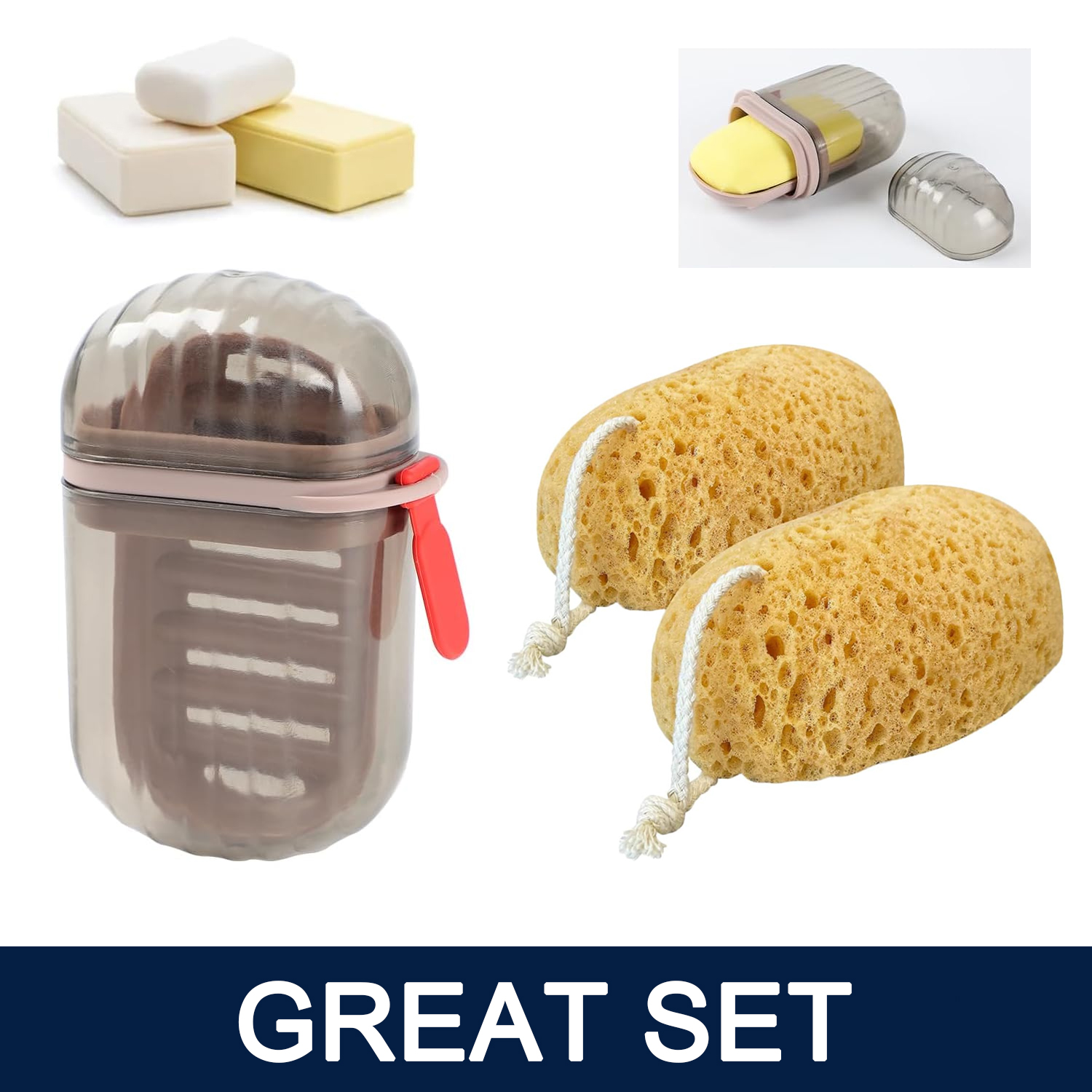 Travel Bar Soap Cases, Multifunctional Travel Soap Container with ...