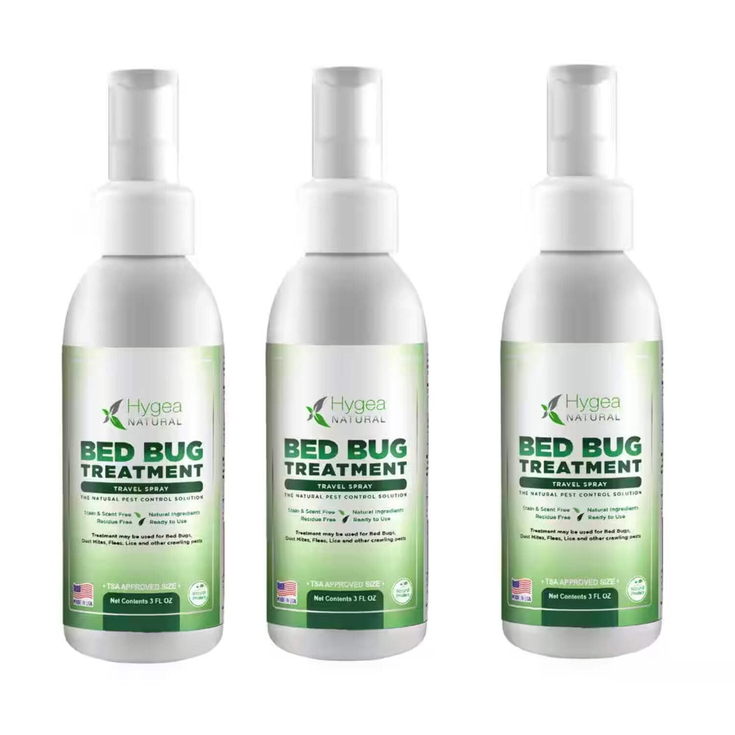 Travel Bed Bug Spray 3Oz. Non Toxic,Odorless,Stainless,Family Safe,Tsa ...