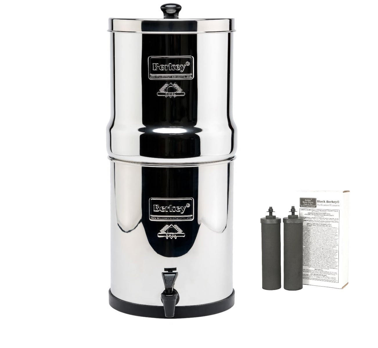 Travel Berkey Drinking Water Purifier: Stainless Steel Filtration ...