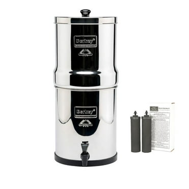 Berkey Travel Water Purification System, 1.5 Gal with 2 Ceramic Filters ...