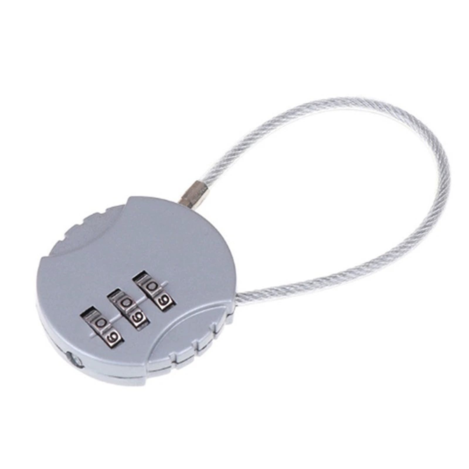 Travel & Bike Combination Lock – Wire Rope Spherical Padlock for ...