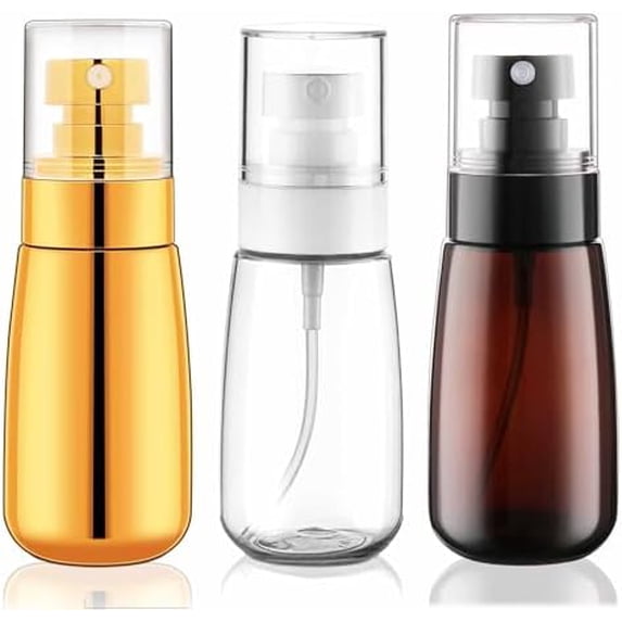 Travel Bottle TSA Approved 3 Pack 2oz 60ml Leak Proof Fine Mist Bottle ...