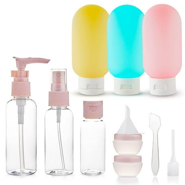 Fyeme 11Pcs Travel Bottles Set Refillable Travel Size Toiletries ...