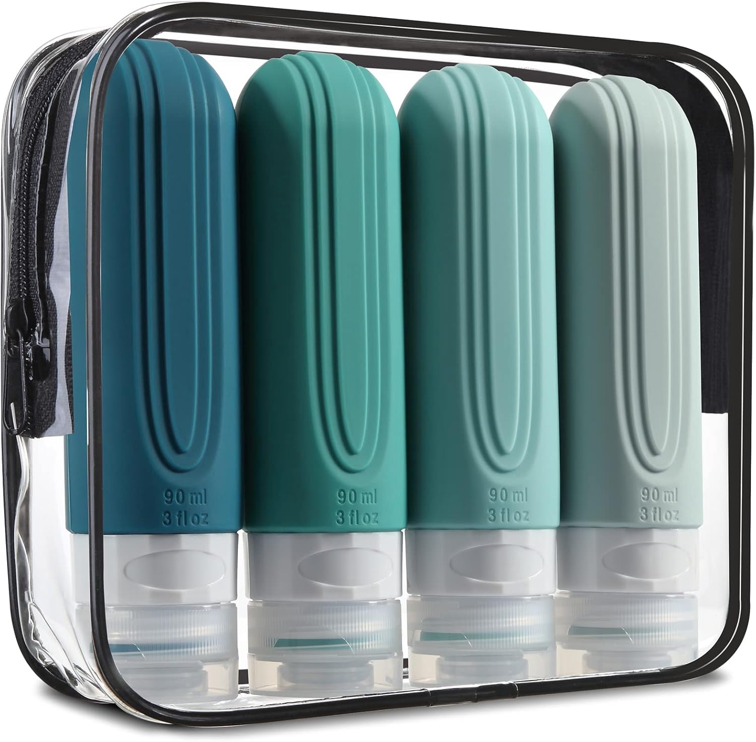 Travel Bottles for Toiletries, Tsa Approved 3oz Travel Size Containers ...
