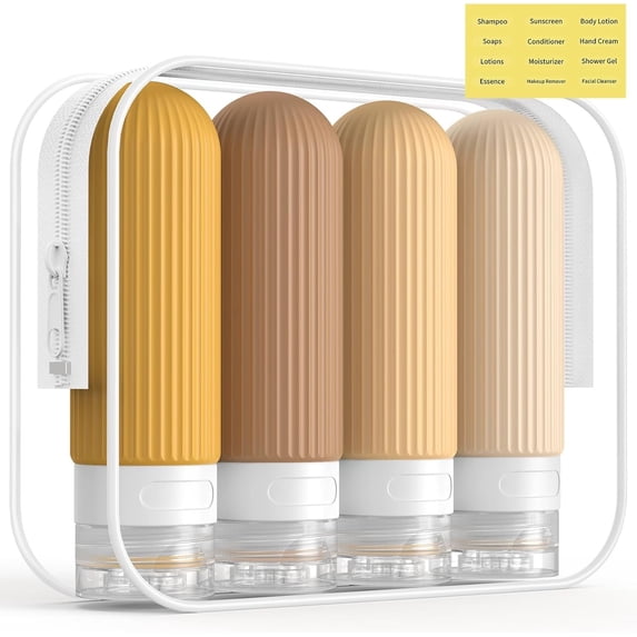 Travel Bottles for Toiletries, TSA Approved 3oz Size Containers ...