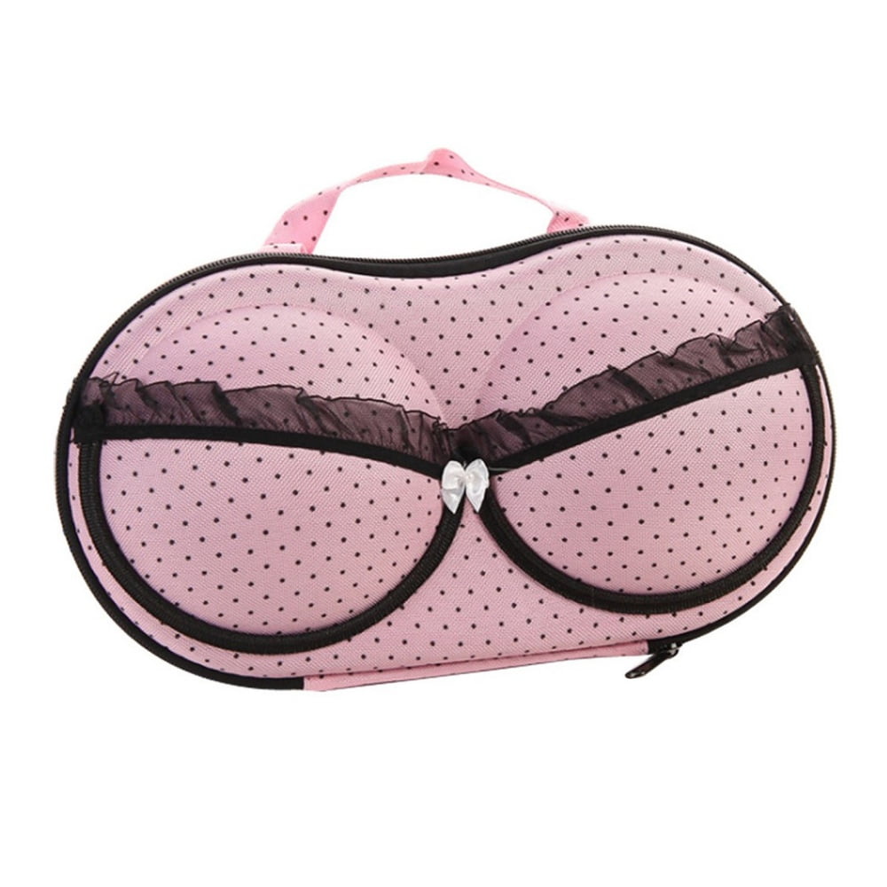 Travel Bra Underwear Organizer, Portable Bra Storage Case with Net ...