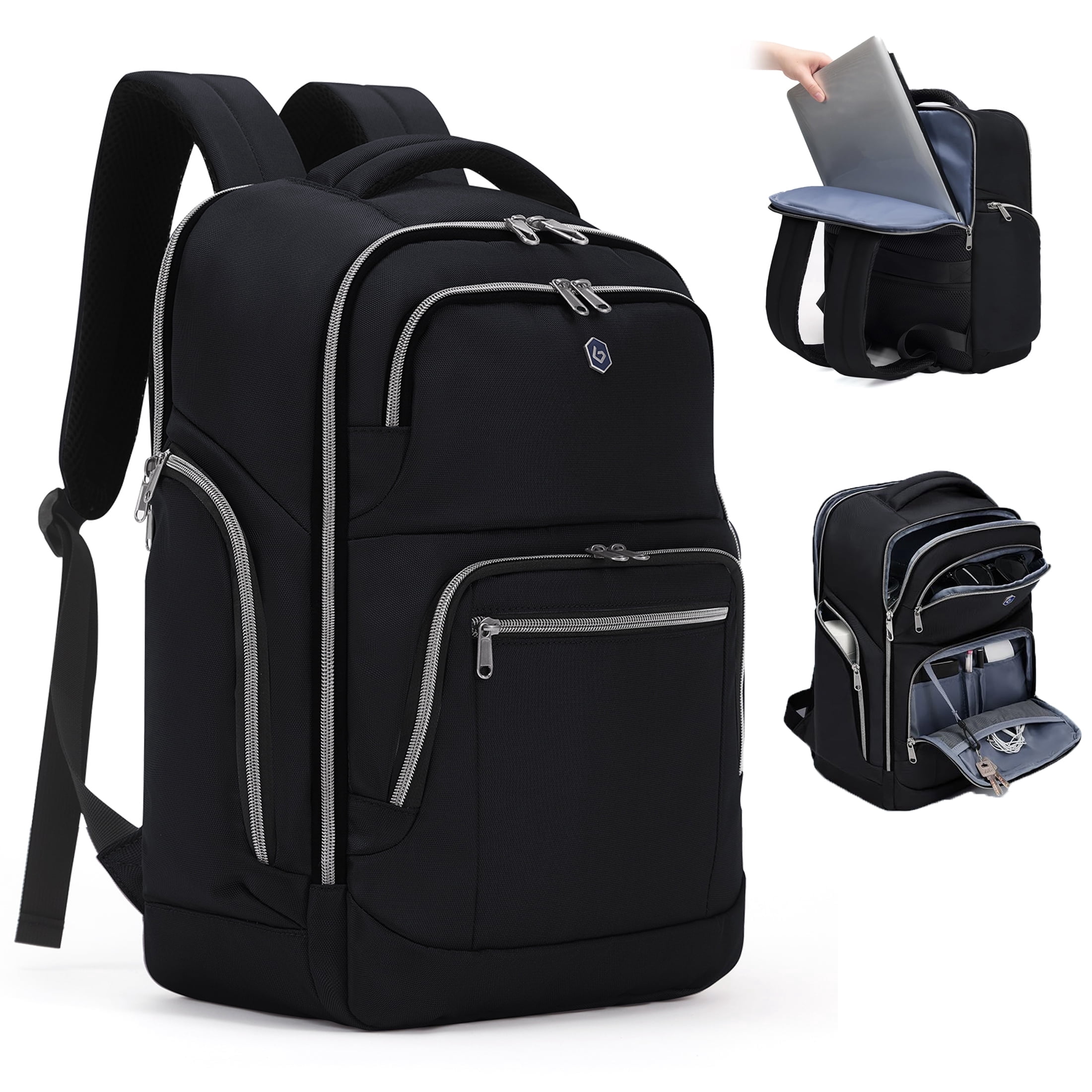 Laptop Backpack 15.6 Inch Carry on Travel Daypack with USB Charging ...