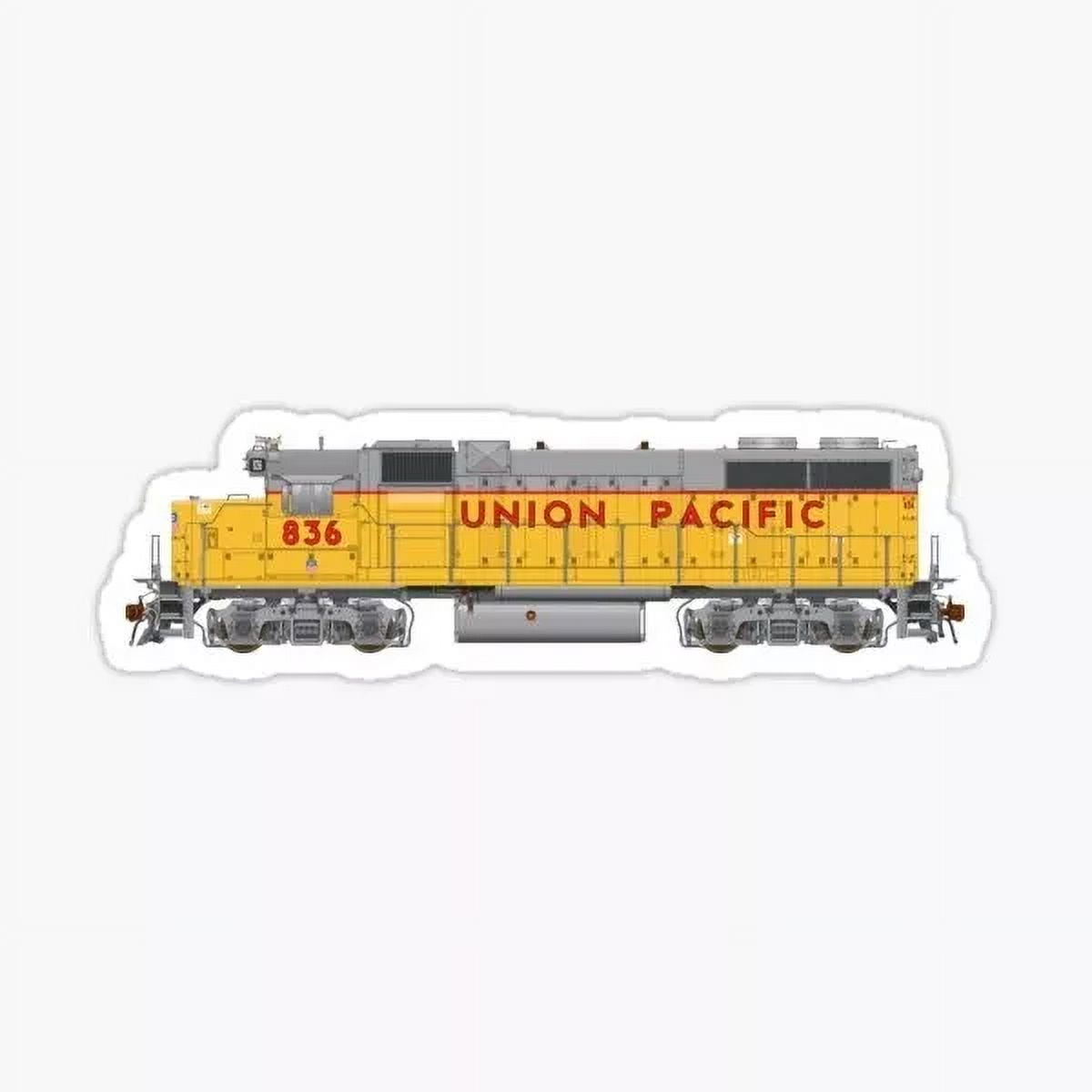 Travel By Train Union Pacific Car Cable No. 836 Destination Sticker ...