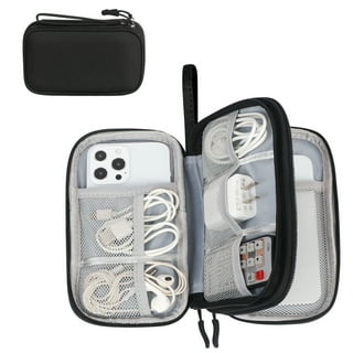 Gustave Design Cable Organizer Case, Waterproof Electronic Double Layer ...