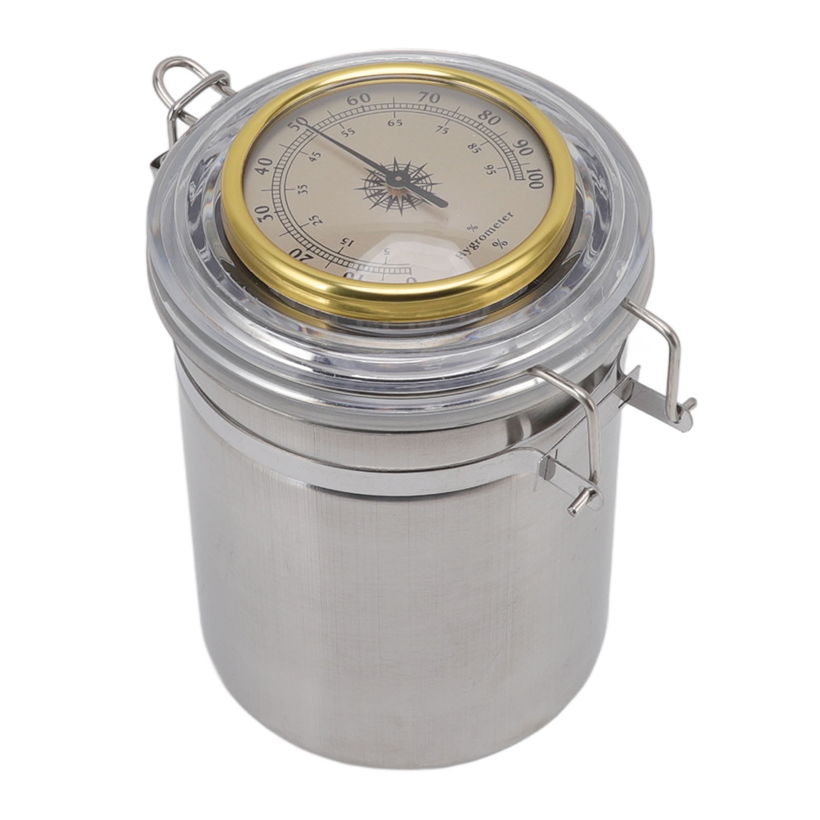 Travel Cigar Humidor Jar/Case/Box with Hygrometer Spanish Cedar Rolls ...