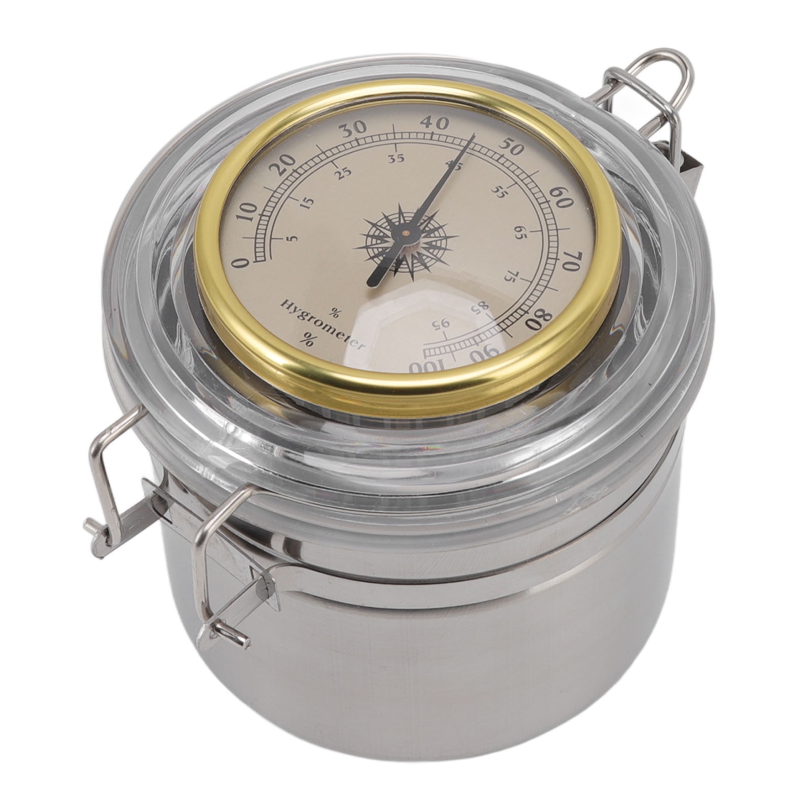 Travel Cigar Humidor Jar/Case/Box with Hygrometer Spanish Cedar Rolls ...