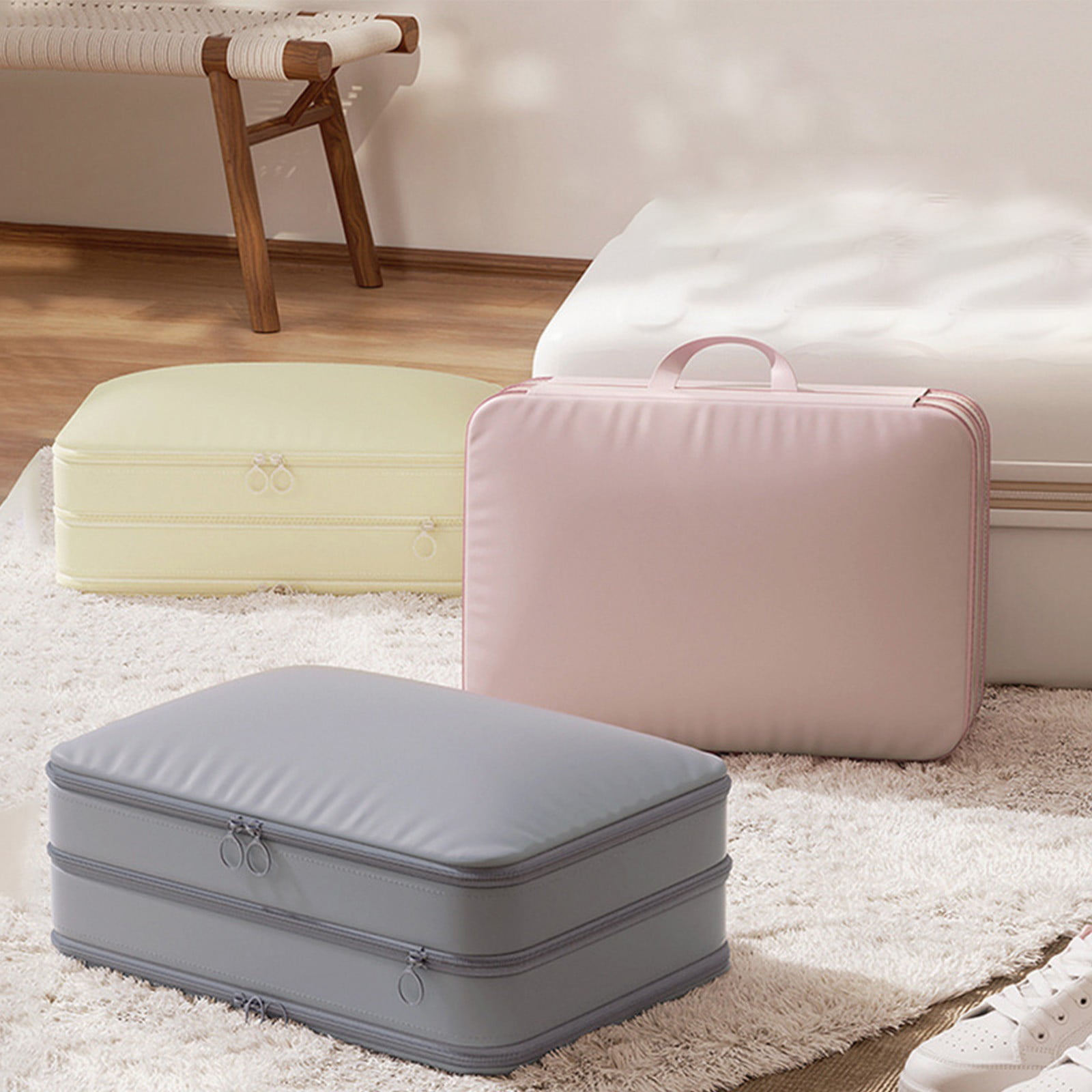 Travel Clothes Bag Under 5 ! Yrmaups Split Luggage Organizer Portable ...
