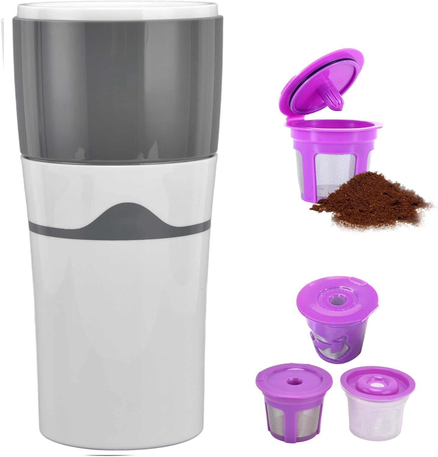 Travel Coffee Maker Drip Compatible Capsules Ground Coffee Portable ...